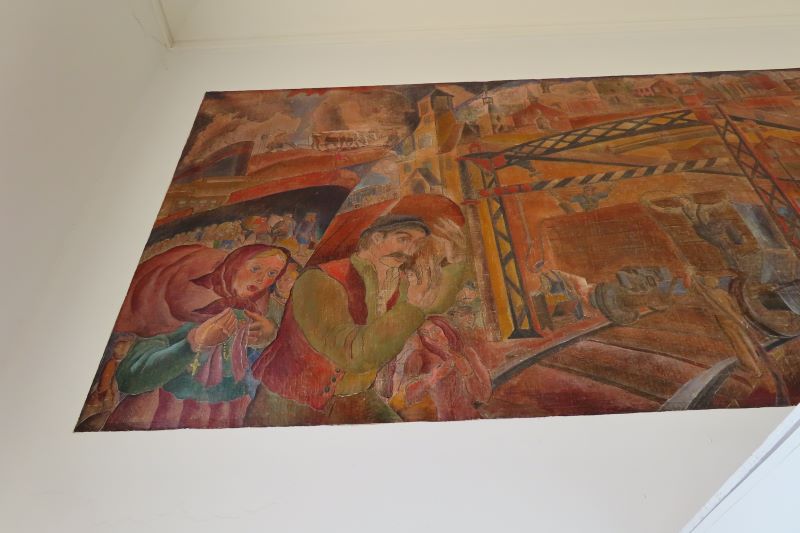 Checking Out a Post Office Mural in Madison, Illinois While Wandering ...